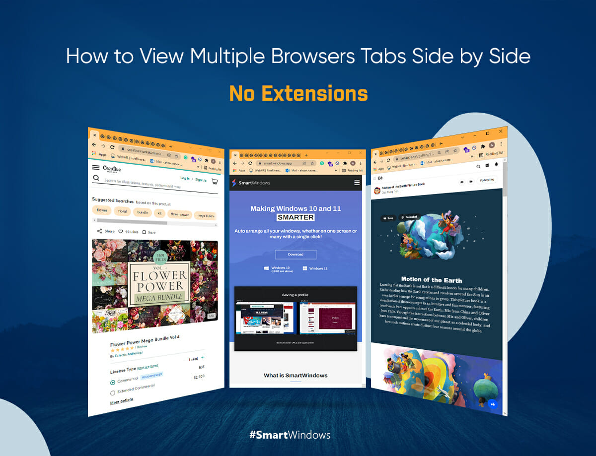 How To View Multiple Browser Tabs Side By Side No Extensions 