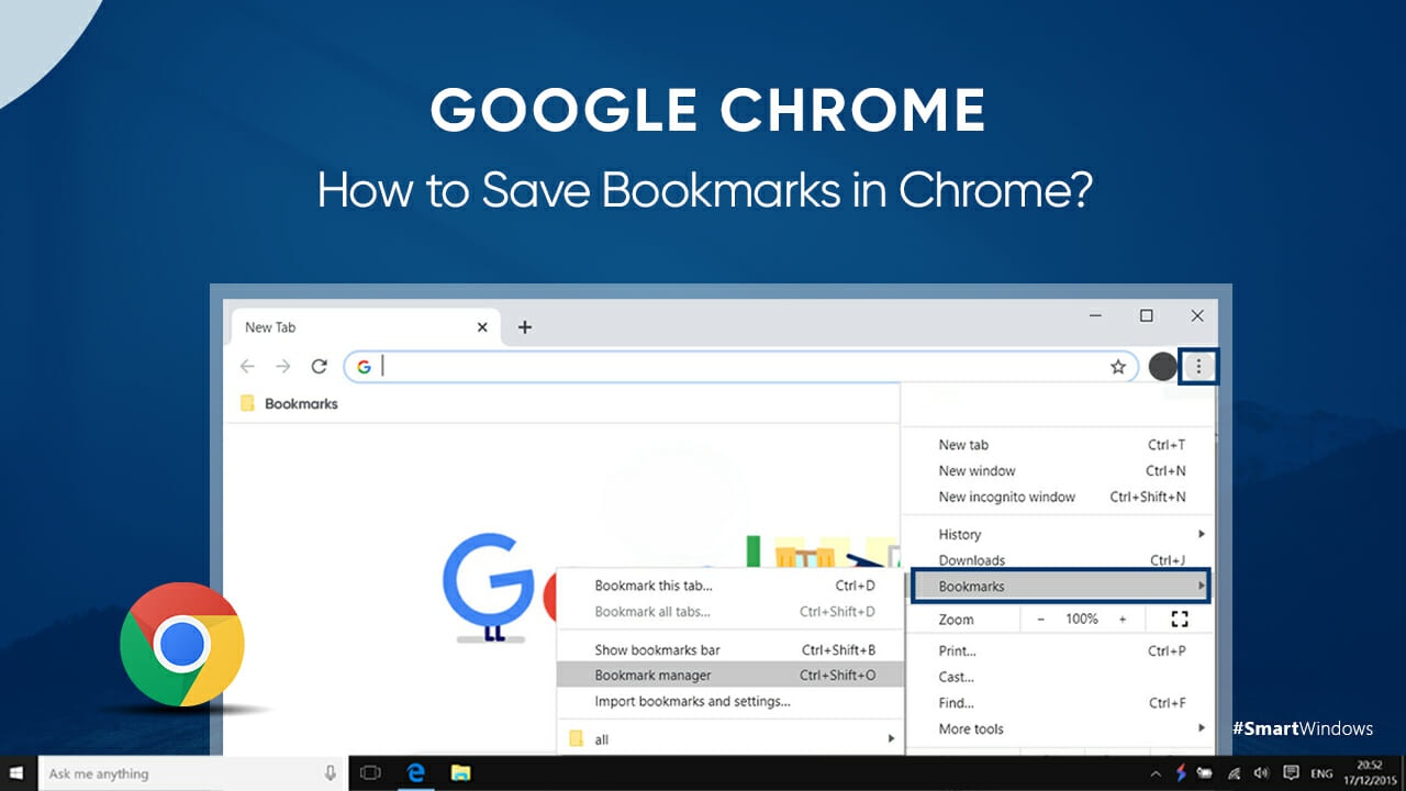 Google Chrome How To Save Bookmarks In Chrome SmartWindows