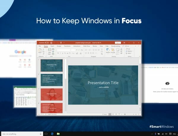 How to Keep Windows in Focus - SmartWindows