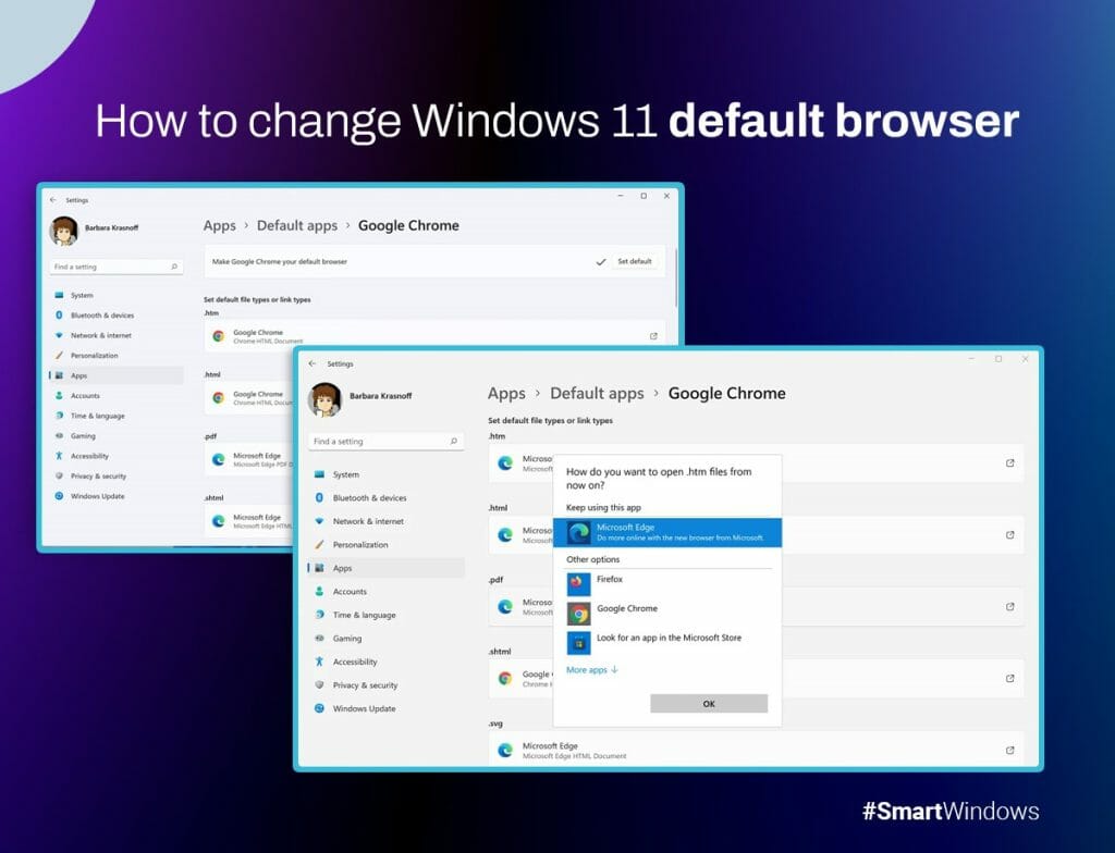 How to Change Windows 11 Default Browser - Useful Guide - SmartWindows